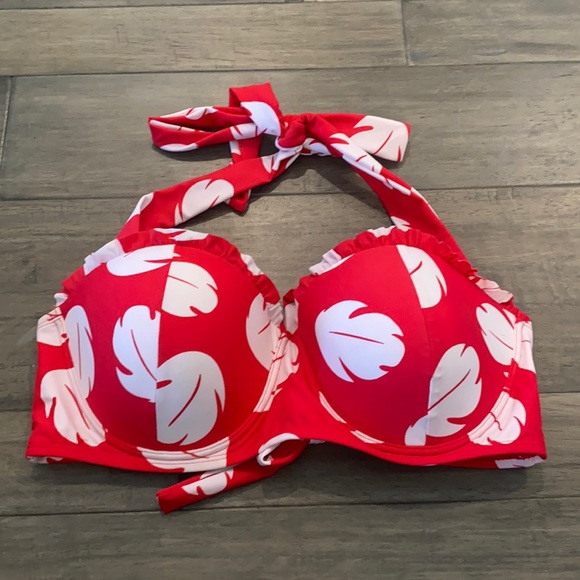 Disney | Swim | Disney Lilo Stitch Leaf Print Halter Swim Top Xl | Poshmark